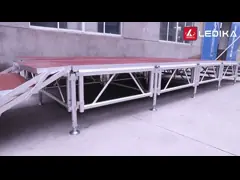 Alloy Aluminum Stage Platform Outdoor Portable With Adjustable Legs