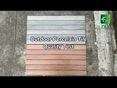 Porcelain Glazed Ceramic Tiles Wood Grain Non Slip Outdoor For Patio