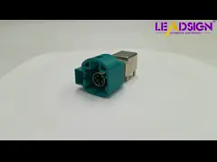 PCB FAKRA HSD Connector 6GHz Z Female Zinc Alloy For Automotive