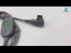 ECG Holter Cable 1.1m 7 Lead 19PIN HDMI TPU Jacket With Snap Connector