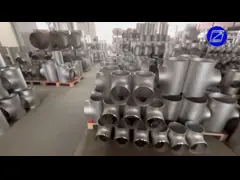Iron Seamless Pipe Fittings SS304 Malleable Galvanized Thread Tee