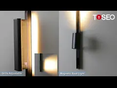 Recessed Magnetic Track Lights COB 90 CRI 48V 3 Phase White / Black