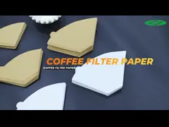 Wooden Pulp V Shaped Coffee Filter 50g/sqm Brown / White Disposable