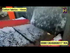 Cottom Fabrics Rag Cutting Machine 2mm 400kg/h With Alloy Blades