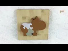 Standing Children Wooden Toys Puzzle Silicone Educational Eco Friendly