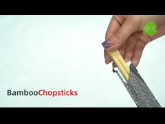 Paper Wrapped Disposable Bamboo Chopsticks Food Grade Custom Logo