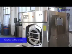 Washing Hospital Laundry Equipment 100Kg Stainless Steel Low Noise
