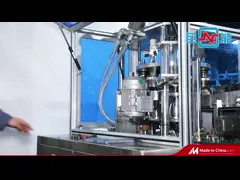 PE / PLA Coated Paper Lid Forming Machine Stainless Steel Stable