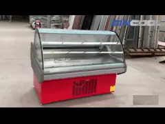 150L Deli Display Fridge Front Glass R290 Stainlss Steel For Butcher Shop