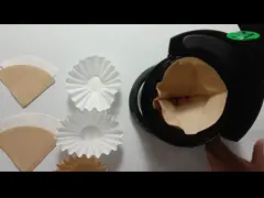 Hand Dripping Coffee Filter Papers Cone Type Natural For Household