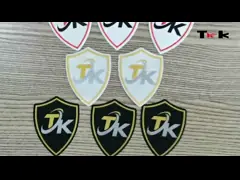 Embossed Heat Transfer Clothing Labels TPU 3D Color Custom For Garment