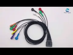 Medical Monitor Holter Cable ECG 1.2m 10 Leads TPU For Patient