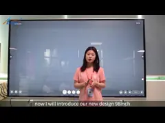 Smart Interactive Flat Panel Whiteboard Touch 98 Inch Anti Glare