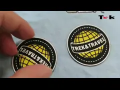 3D Heat Transfer Clothing Labels PVC Silicone Full Color Fashionable