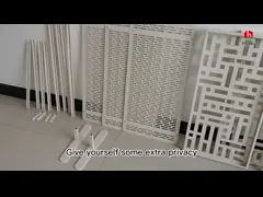 Privacy Metal Decorative Panels 2mm Thick Laser Cut Freestanding Portable