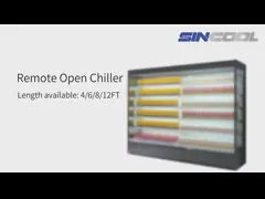 Front Open Display Fridge R404a LED Lighting Supermarket For Vegetable