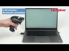 Wireless Bluetooth Barcode Scanner 617nm LED 1D 2D QR Code Battery Type