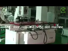 CNC Woodworking Milling Machine 8.7kw Lock Hole / Hinge For Slotting