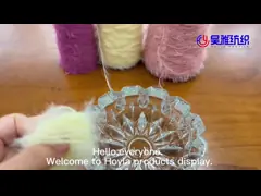 High Nylon Feather Yarn 7NM Count Flexible For Scarf Knitting