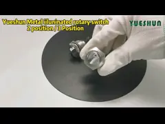 16mm Anti Vandal Push Button Switch IP67 Self Lock Oxidized Aluminum