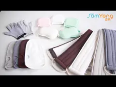 Bamboo Silk Exfoliating Bath Gloves 35g/pc For Body Brushing