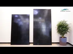 Anodized Full Black Solar Panels Aluminium Alloy Monocrystalline Silicon