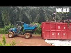 Electric Palm Oil Tractor 4 Wheel Articulate Hydraulic Lift For Farm