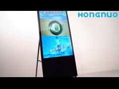 Flexible Floor Standing Digital Signage 55 Inch Portable For Advertising