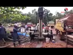 Trailer Mounted Water Well Drilling Rig 45kw Lightweight Multi Functional