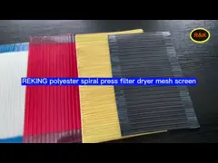 Spiral Dryer Polyester Mesh Belt Middle Loop Smooth Surface For Coal Washing