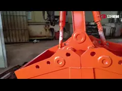 Mechanical Hydraulic Excavator Clamshell Bucket Double Cylinder High Efficiency