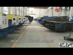 TSA Welding Turning Rolls 200t Motorized Travel Rubber Wheel