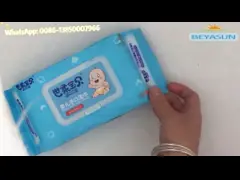 Pure Water Disposable Wet Wipes Gentle Organic Unscented Embossed