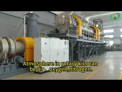 Continuous Rotary Kiln Furnace Nature Gas Customized For Powder Materials