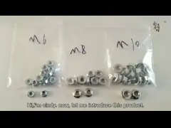White Hex Head Nuts Zinc Finish Carbon Steel DIN ANIS For Fastener