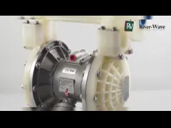 Plastic PTFE Pneumatic Diaphragm Pump 2 Inch 145Cpm For Solvent Industry