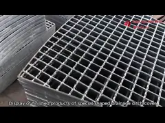Mild Galvanized Steel Grating Metal Mesh Press Locked Galvanized