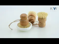 Bamboo Utensil Cleaner Brush High Density Odorless Multi Function For Dish