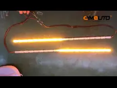 Auto LED Daytime Running Lights Turn Signal White Yellow Dustproof