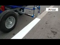 Portable Cold Spray Road Marking Machine Hand Pushed With Hydraulic Pump
