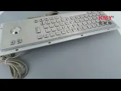 Stainless Steel Industrial Keyboard With Trackball 65 Keys Waterproof