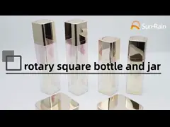 Plastic Airless Pump Bottle Acrylic Snap Double Walled For Skincare