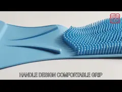 Back Silicone Shower Mat Brush Exfoliating Reusable Handle Design For Bath