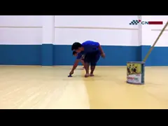 Silicon Polyurea Synthetic Basketball Court Flooring Flame Retardant High Rebound