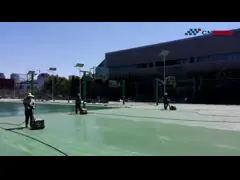 School Stadiums Synthetic Basketball Court Flooring Silicon Polyurea Waterproof