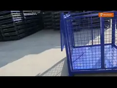 Detachable Gates Wire Mesh Pallet Cage Full Security Lockable For Turnover