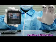 ESD Gel Sticky Box Transparent / Black Recyclable For Semiconductor Components