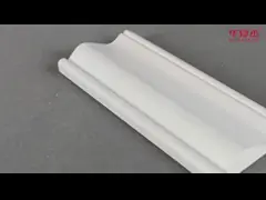 Ceiling PVC Trim Moulding Suspended Decoration White Vinyl For Interior