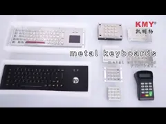 Kiosks Industrial Keyboard With Touchpad 304 Stainless Steel IP65 USB Interface