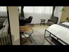 Villa Luxury Hotel Furniture Bed Sets Solid Wood Commercial